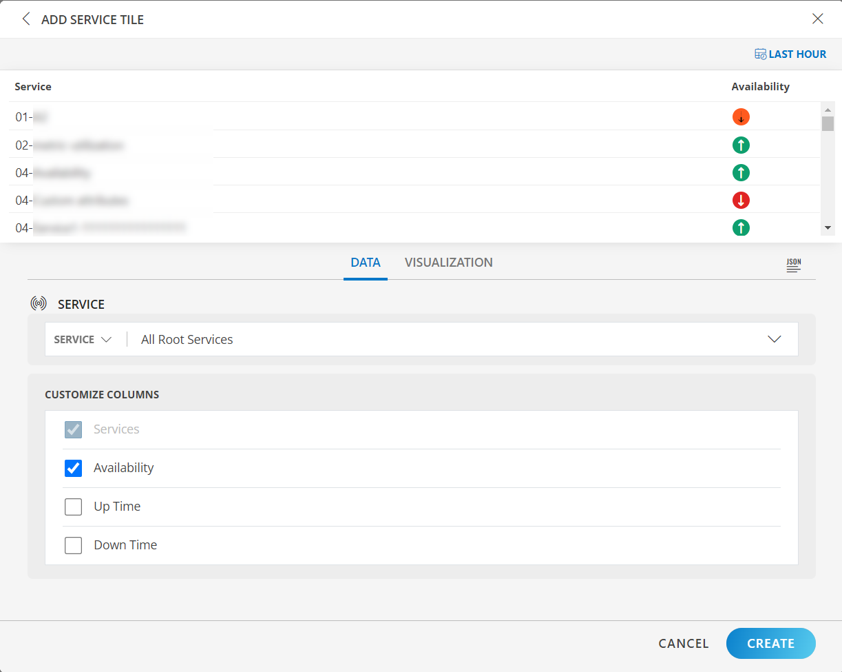 Service Tile | OpsRamp Documentation